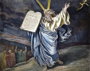Moses V18 Poster Print Art Home Wall Decor Catholic Painting - Etsy
