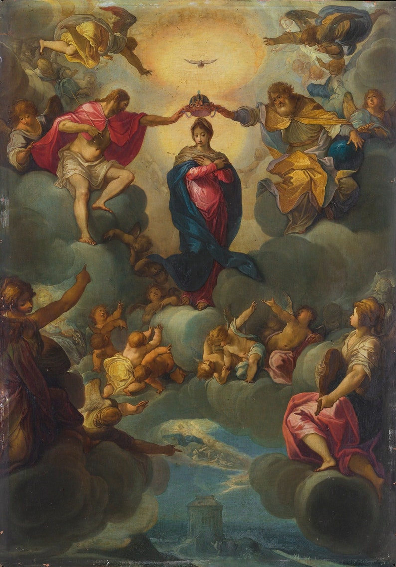 Holy Trinity V16 Poster Print Art Home Wall Decor Catholic Painting - Etsy