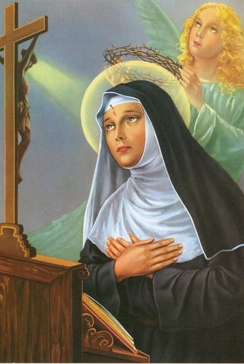 Saint Rita of Cascia V1 Poster Print Art Home Wall Decor Catholic ...