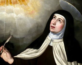 Teresa of Ávila, Saint Teresa of Jesus V2 Poster Print Art Home Wall ...