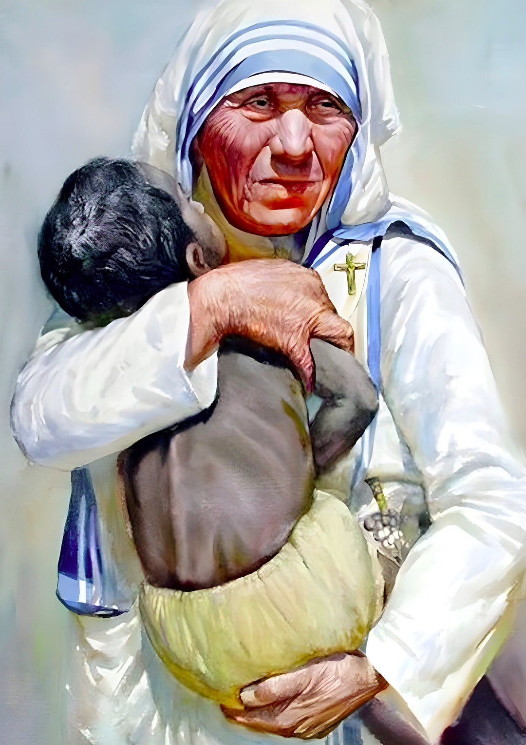 Saint Teresa of Calcutta, Mother Teresa V7 Poster Print Art Home Wall ...
