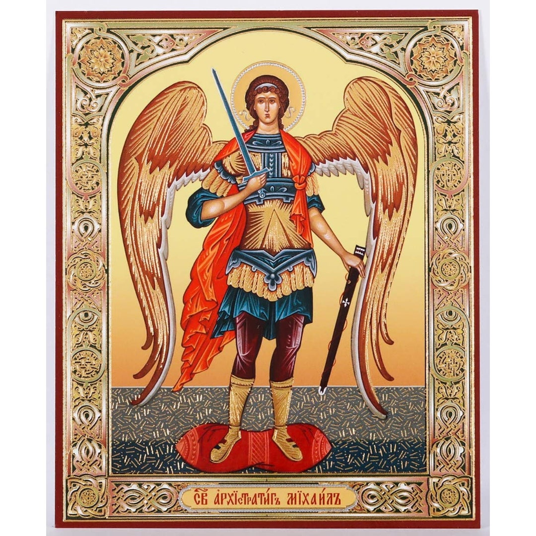 Saint Michael Archangel V8 Poster Print Art Home Wall Decor Catholic ...