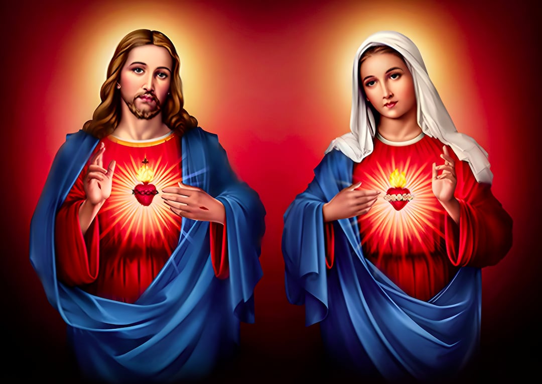 The Most Sacred Heart of Jesus V1 Poster Print Art Home Wall Decor ...