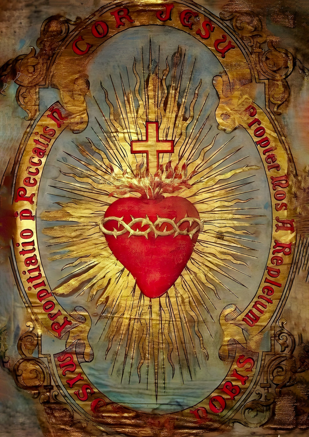 The Most Sacred Heart of Jesus V5 Poster Print Art Home Wall Decor ...
