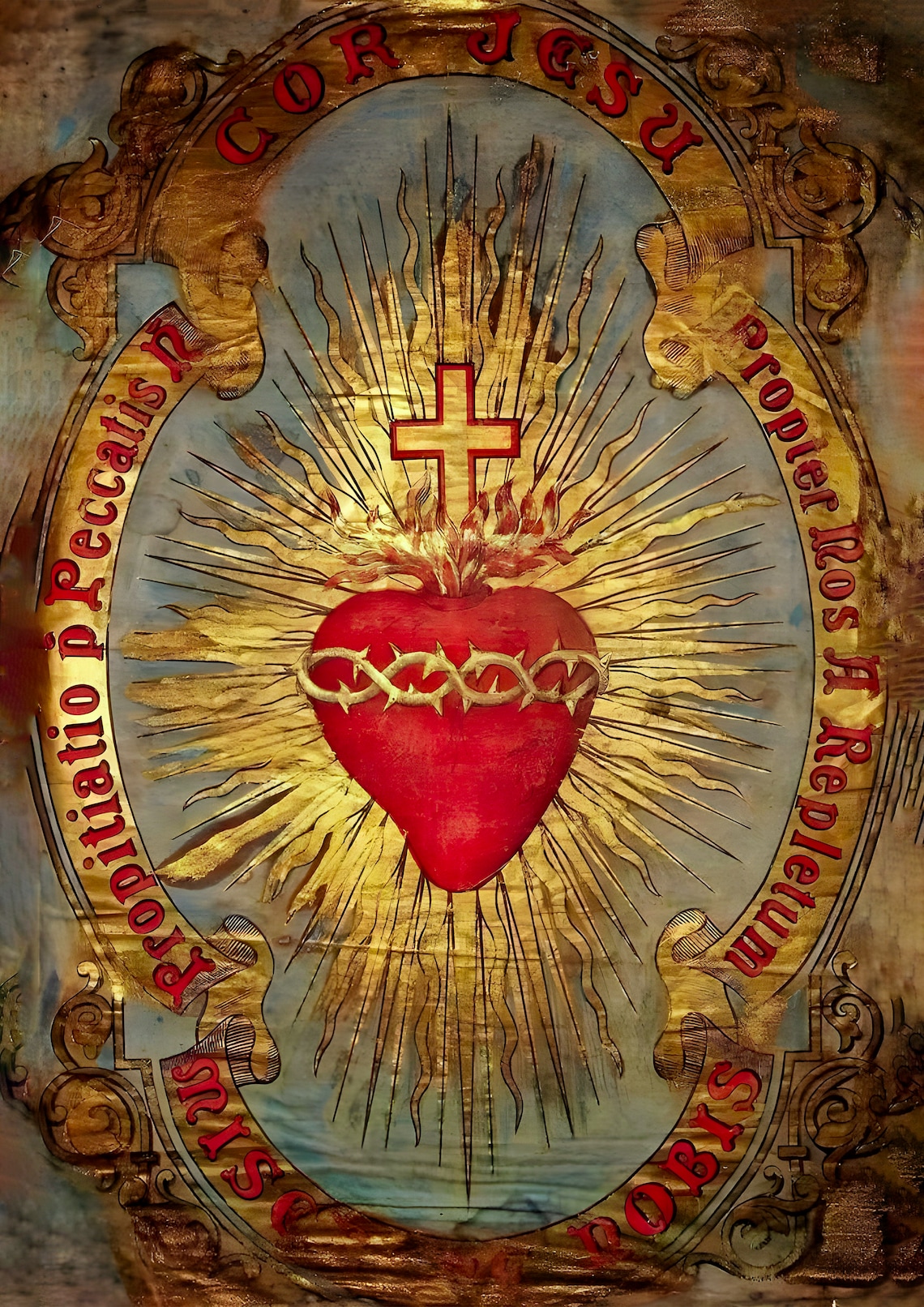 The Most Sacred Heart of Jesus V5 Poster Print Art Home Wall Decor ...