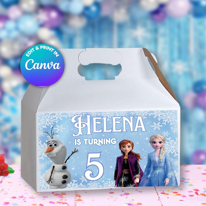 Frozen Favor Boxes - Etsy