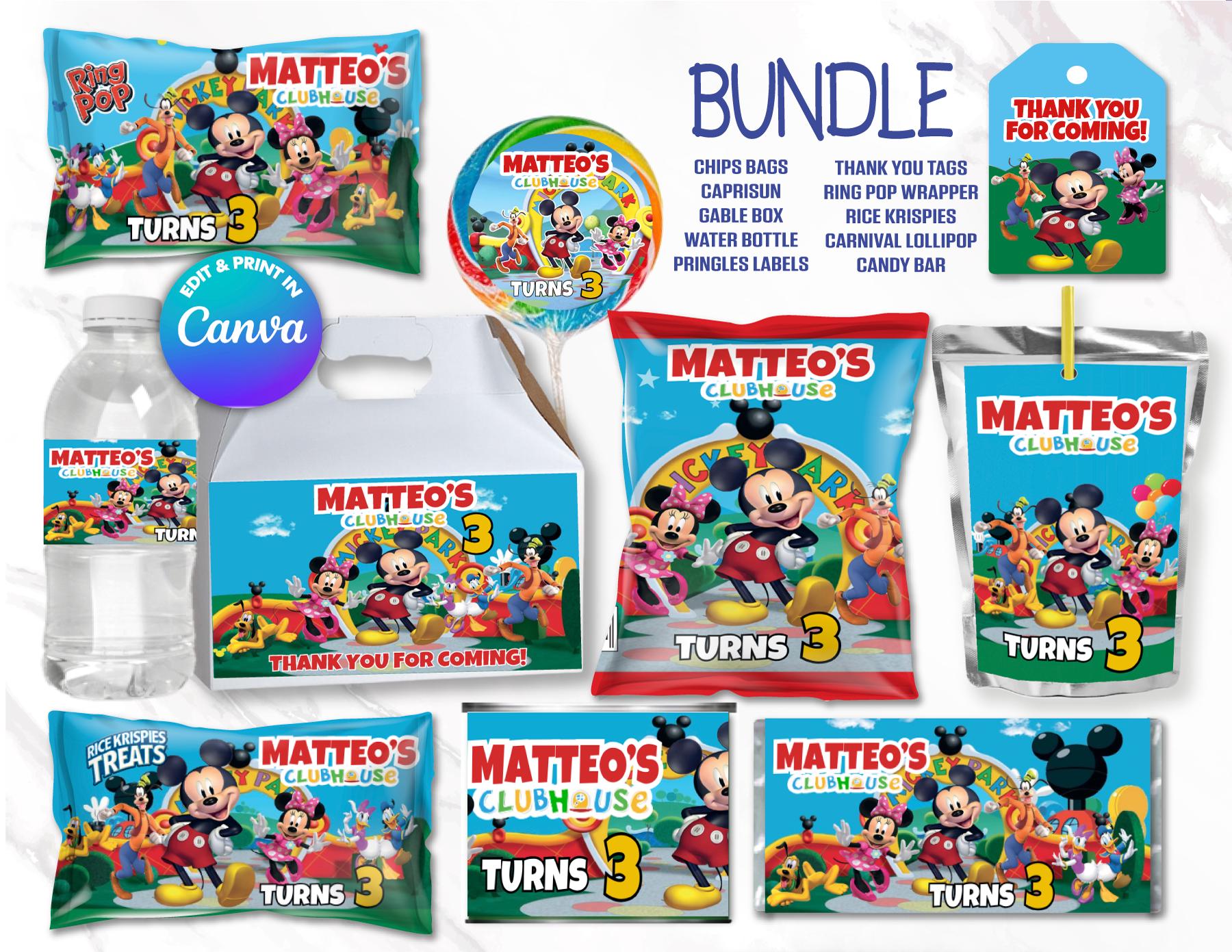 Mickey Mouse Label Template