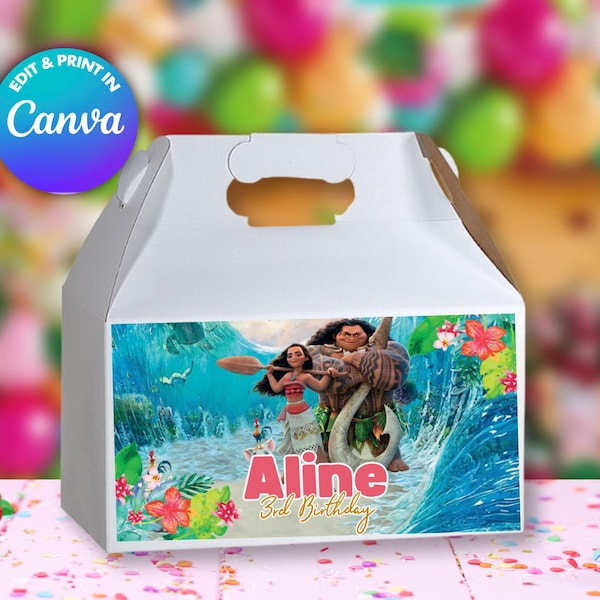 Moana Favor Boxes - Etsy