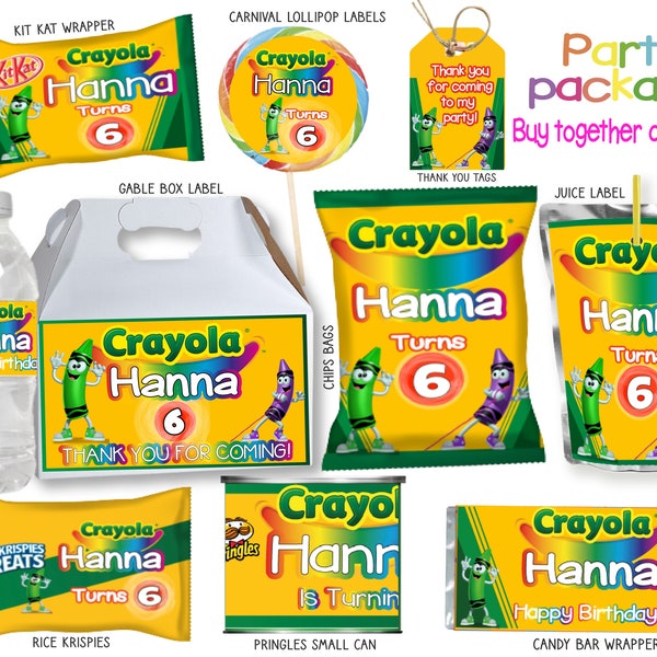 Crayola Party - Etsy