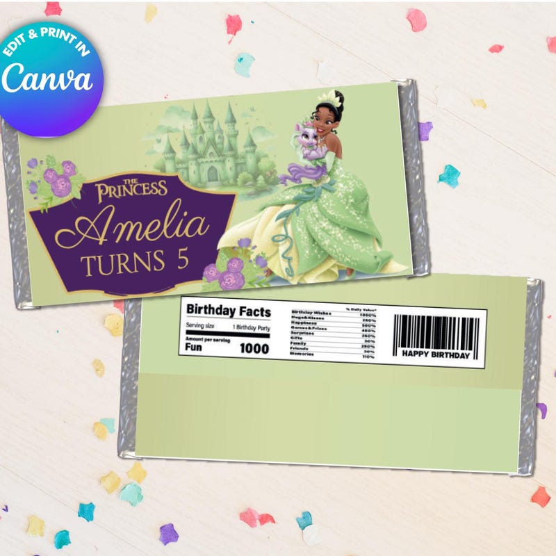 Princess Candy Bar - Etsy