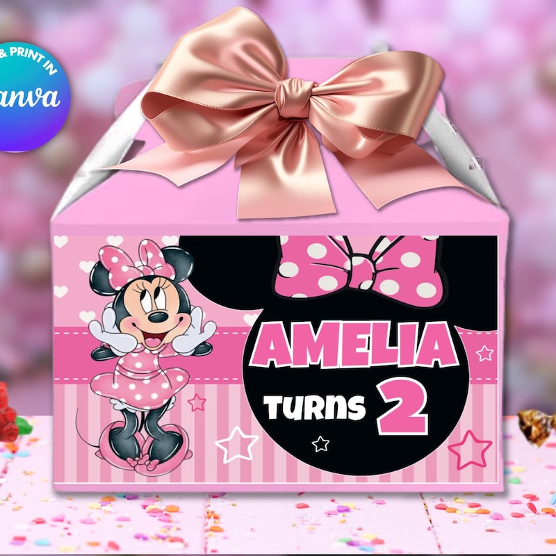 Minnie Mouse Labels - Etsy