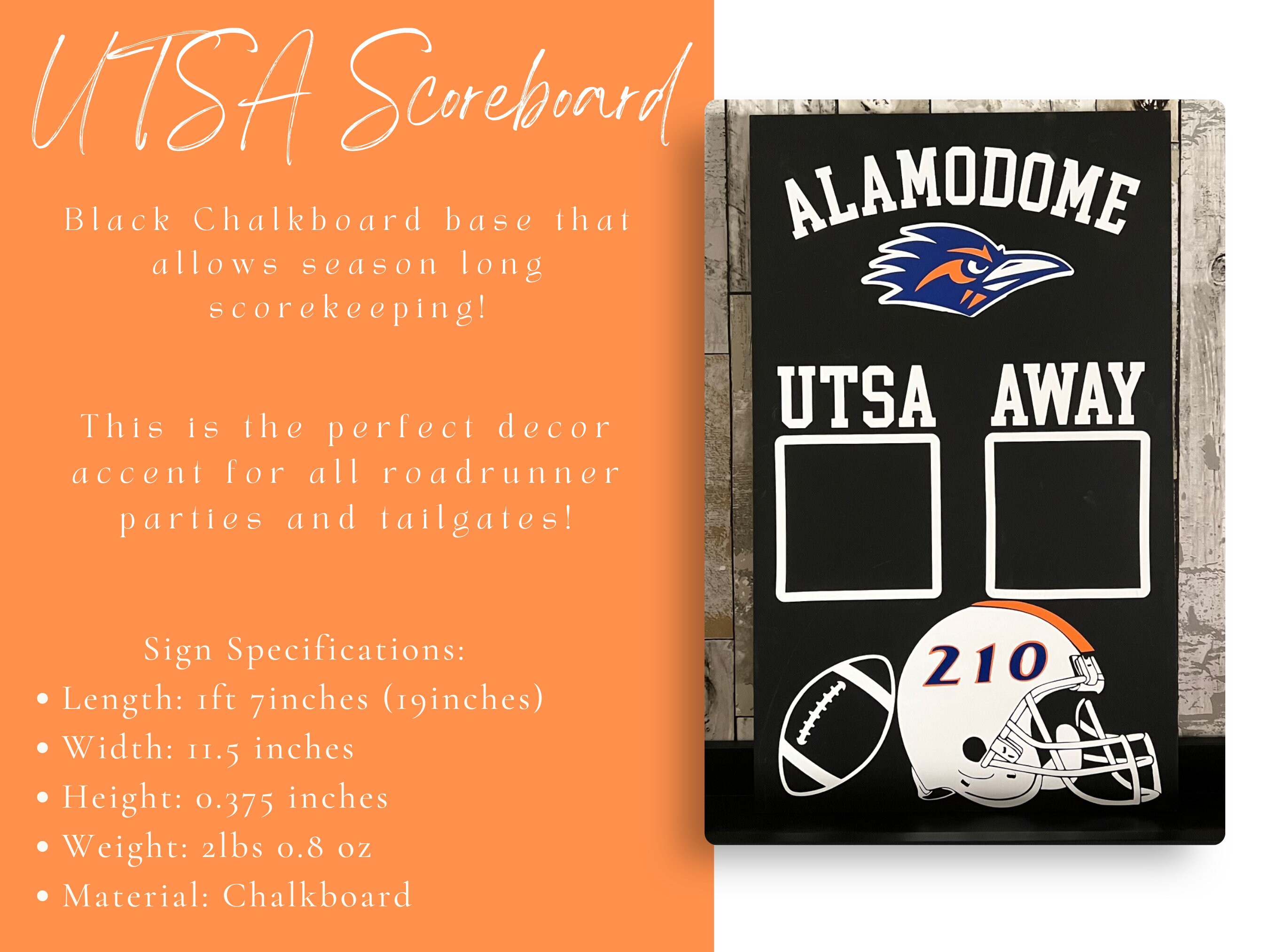 UTSA Signs Retro Rowdy Scoreboards Texas Welcome and More - Etsy