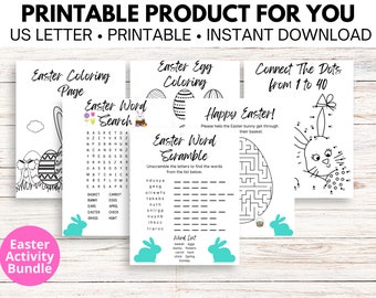 Ultimate Easter Activity Bundle for Kids | 10 Printable Games- Bingo ...