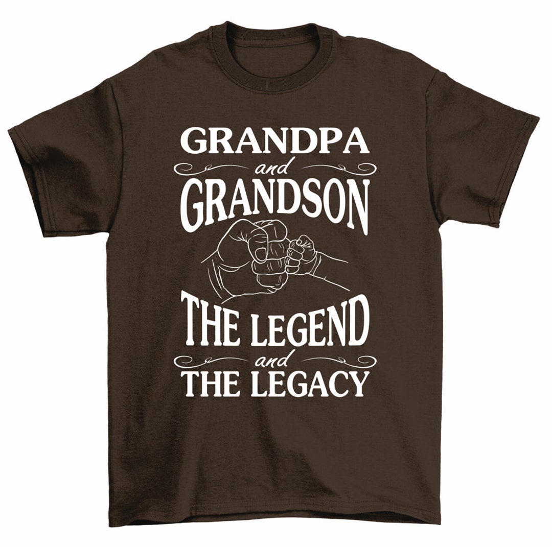 Grandpa and Grandson Legend and Legacy T-shirt Men - Etsy