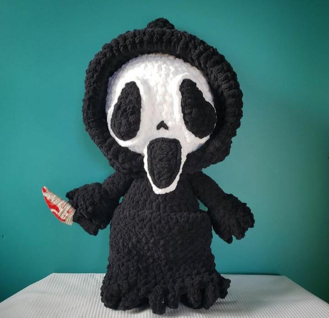 Ghost Dude, Horror Movie Plushie, Spooky Crochet Doll - Etsy