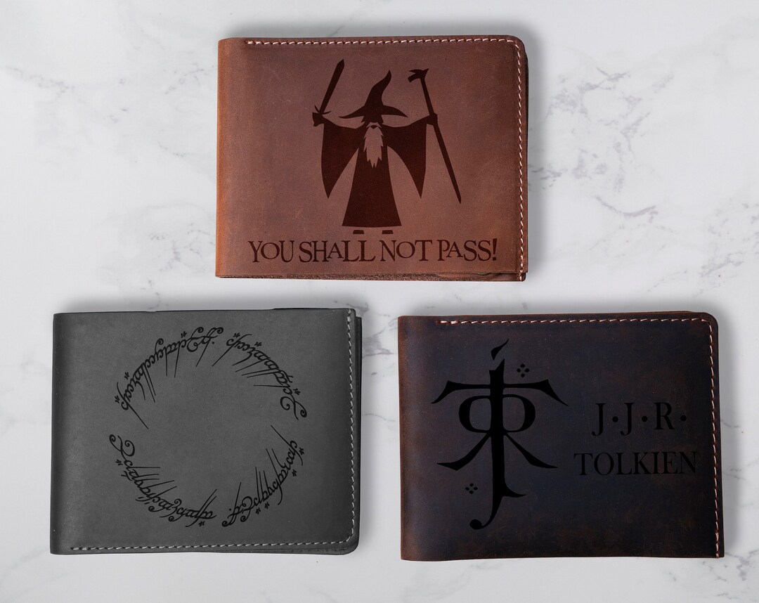 Lord of the Rings Wallet for Him, Mens Leather Wallet, Gift Dad ...
