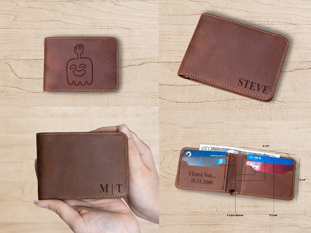 Hi-five Ghost Leather Wallet Adventure Time Wallet Adventure - Etsy