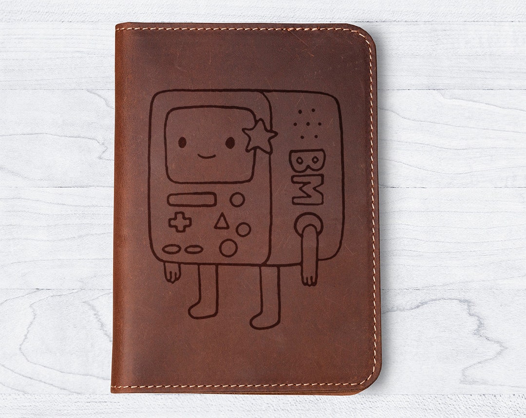 BMO Leather Passport Holder, Adventure Time Leather Passport Holder ...