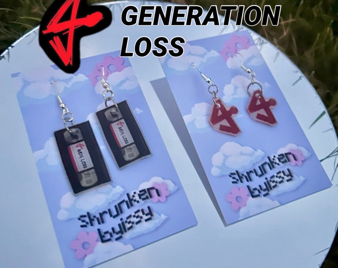 Generation Loss Ranboo Inspired Aesthetic Earrings - Etsy