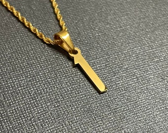 Number 1 Necklace - Etsy