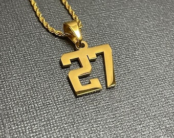 27 Chain Necklace - Etsy
