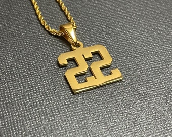 Number 22 Pendant - Etsy