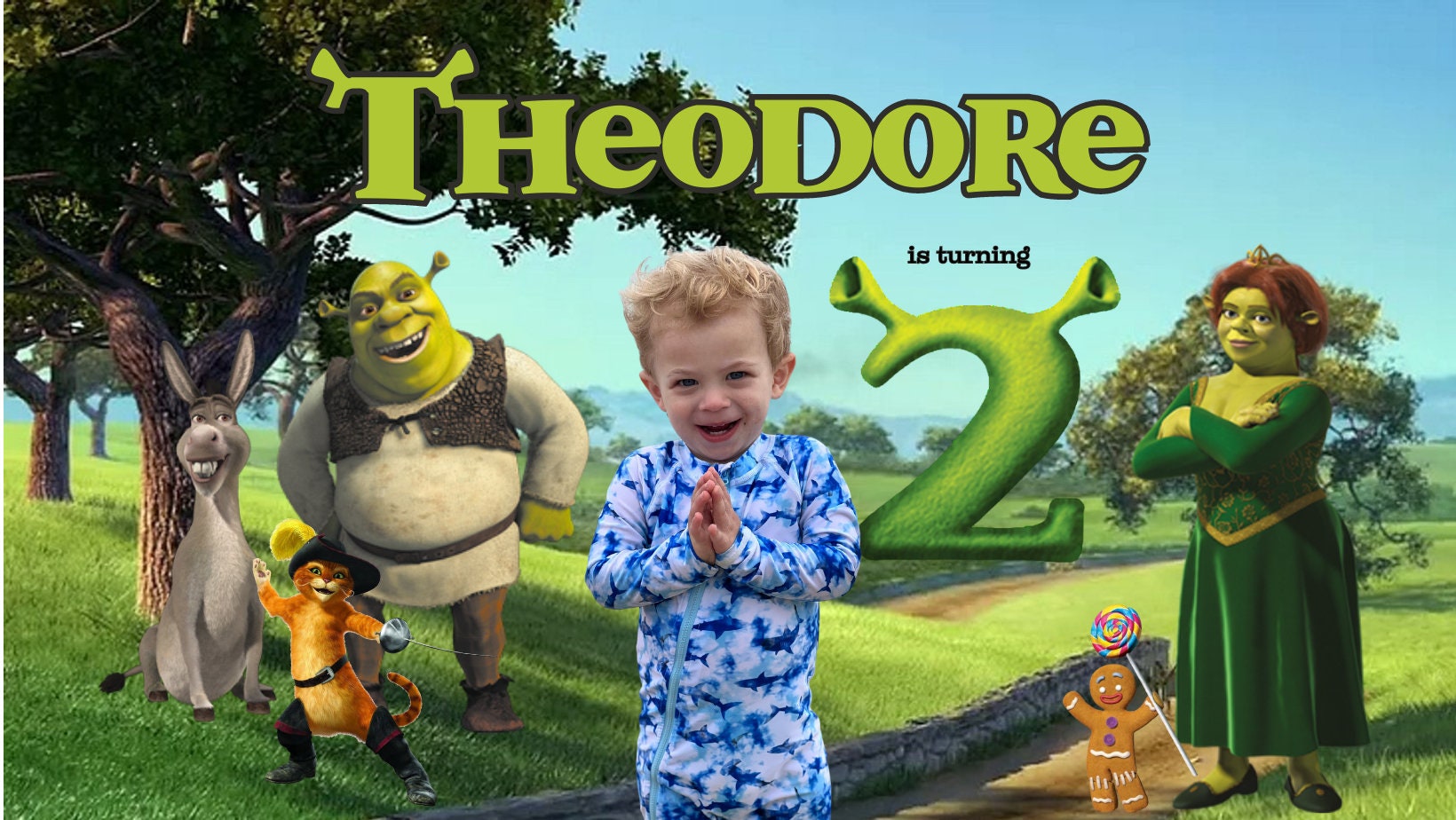 Shrek Invite With Matching Cover Photo - Etsy