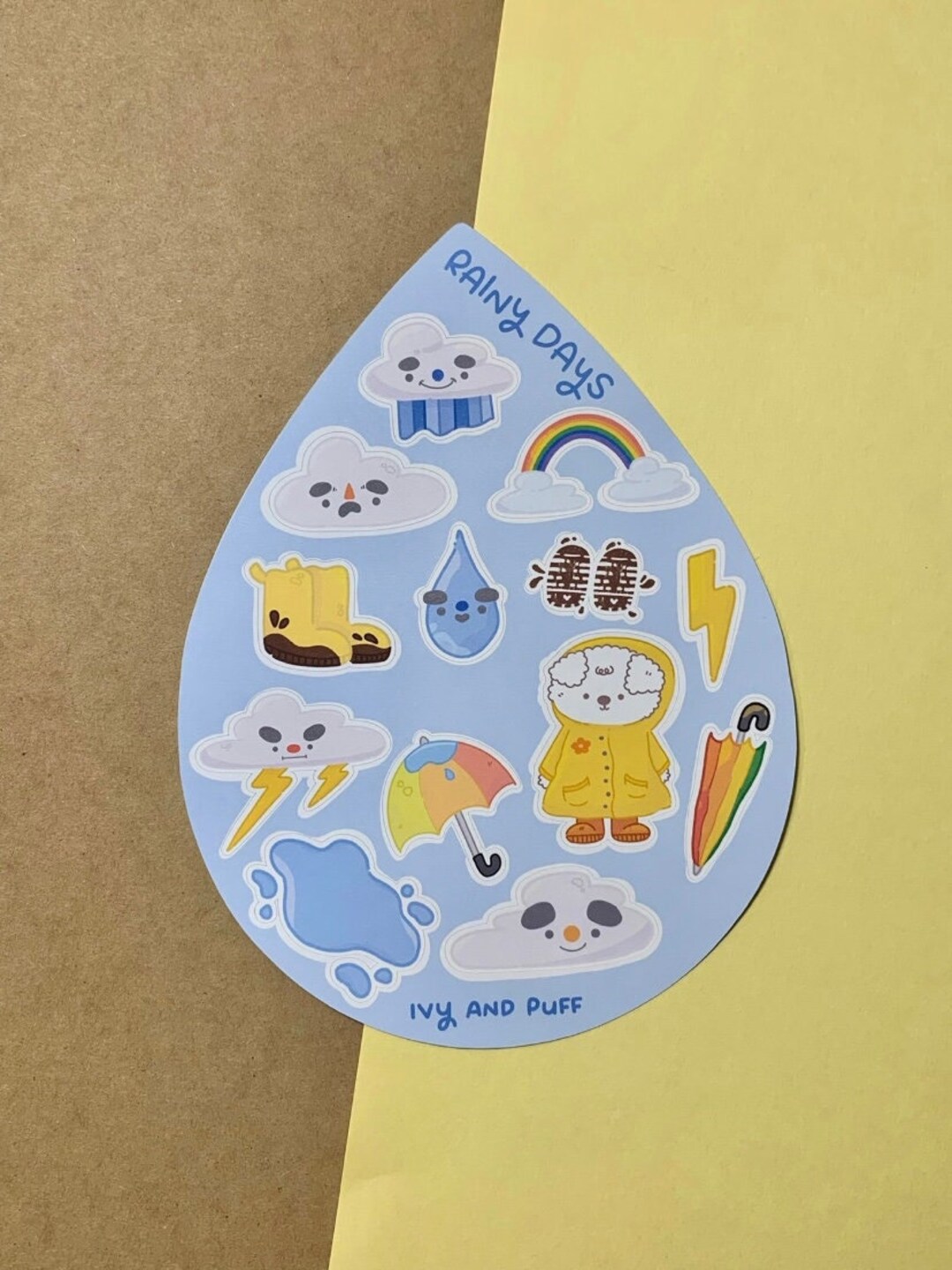 Rainy Day Stickers for Bullet Journal, Planner, Notebook, Scrapbook ...