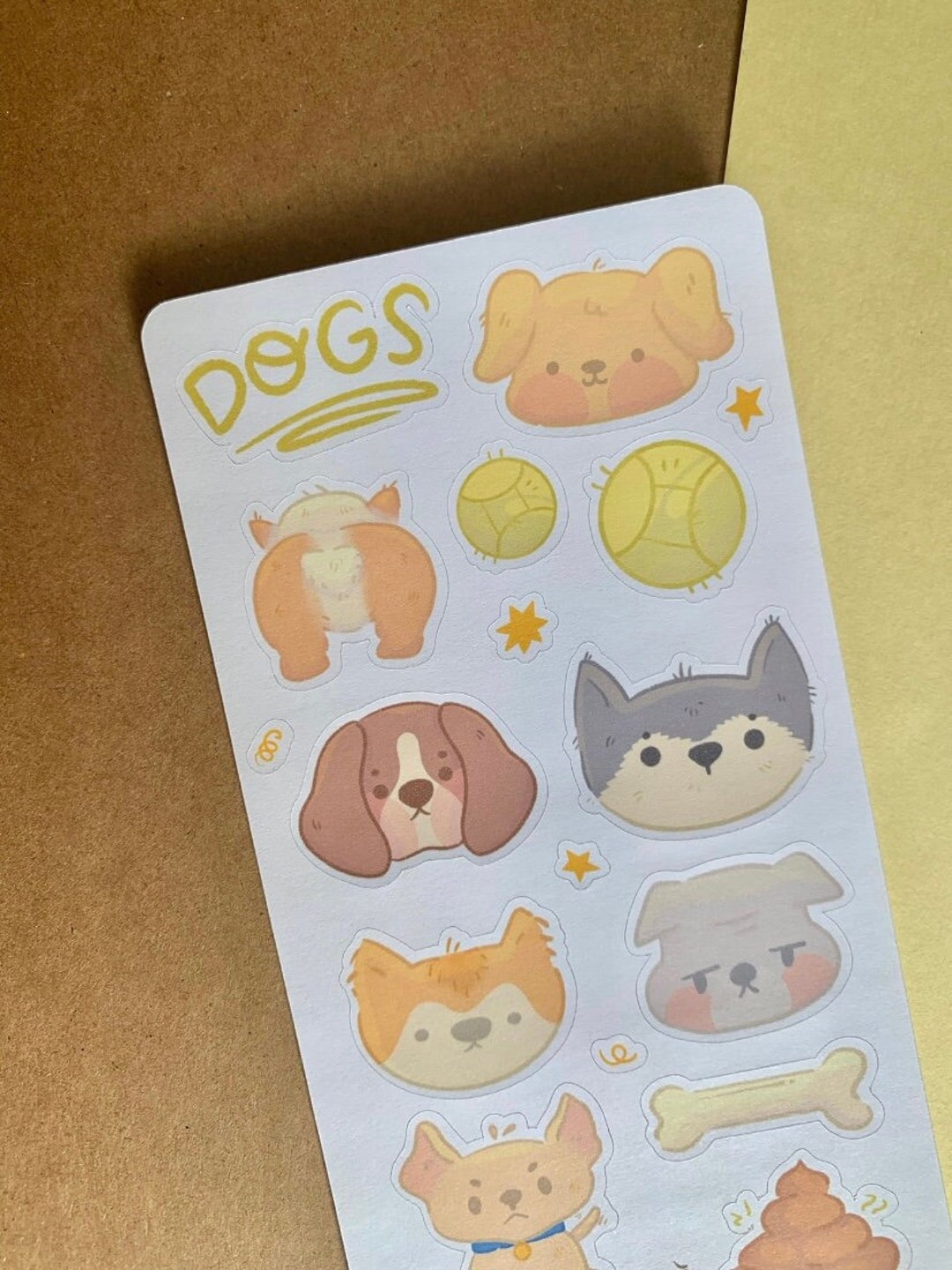 Dogs Sticker Sheet Bullet Journal Planner Notebook - Etsy