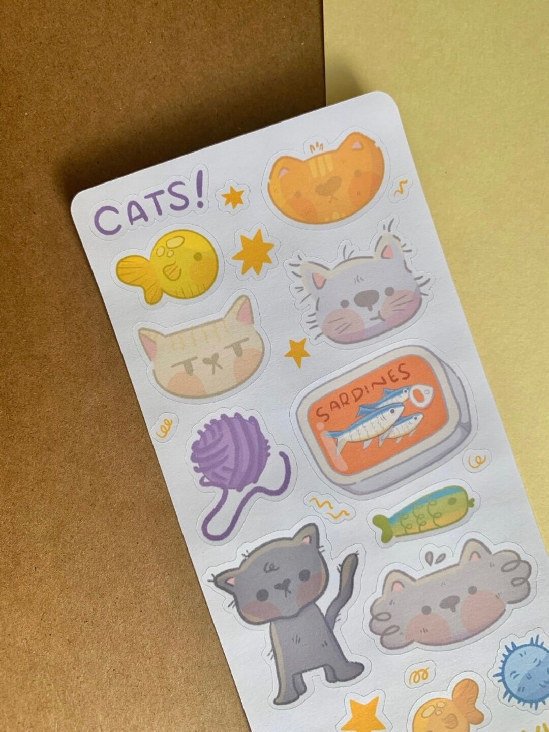 Cats Sticker Sheet | Bullet Journal, Planner, Notebook, Scrapbook, Bujo ...