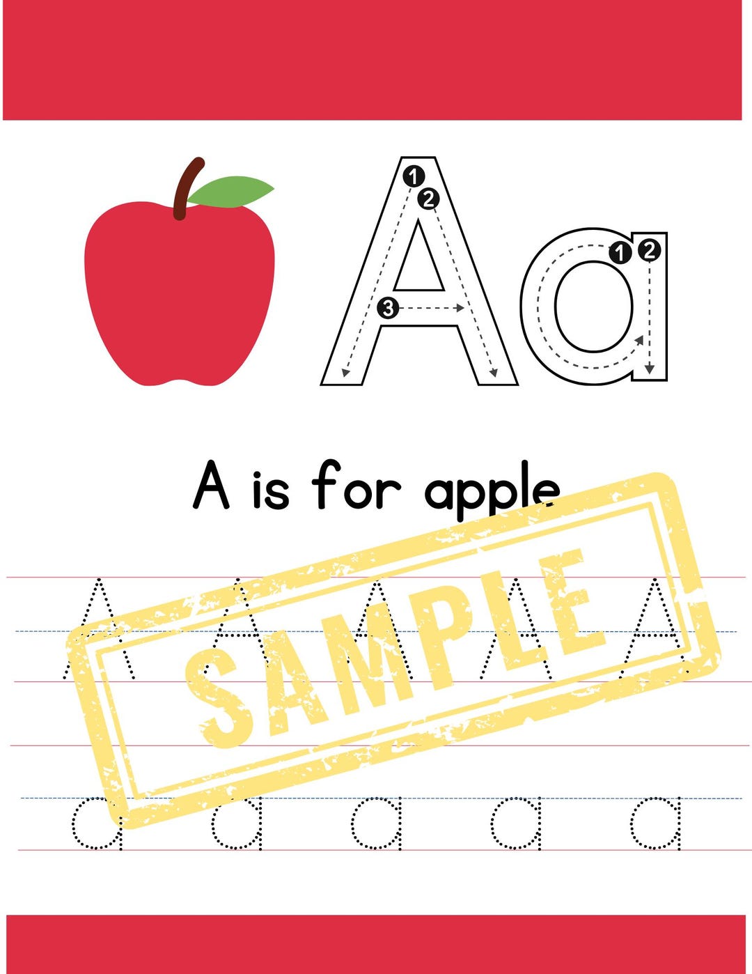 Letter Recognition for 3-5 Year Olds- Printable Worksheet - Etsy