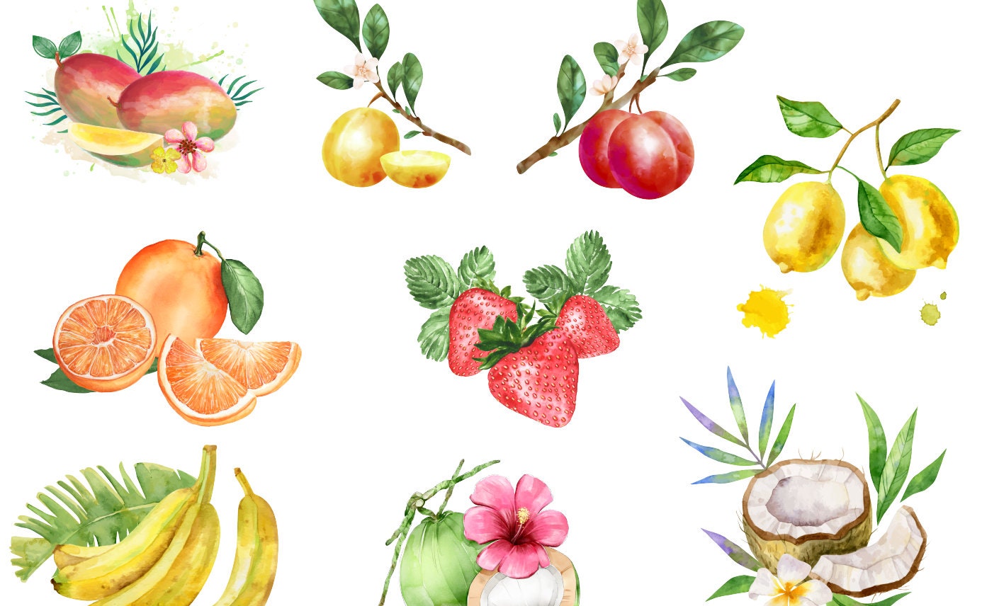 Notability/goodnotes Digital Fruits/cake/drinks Stickers, Cute Digital ...