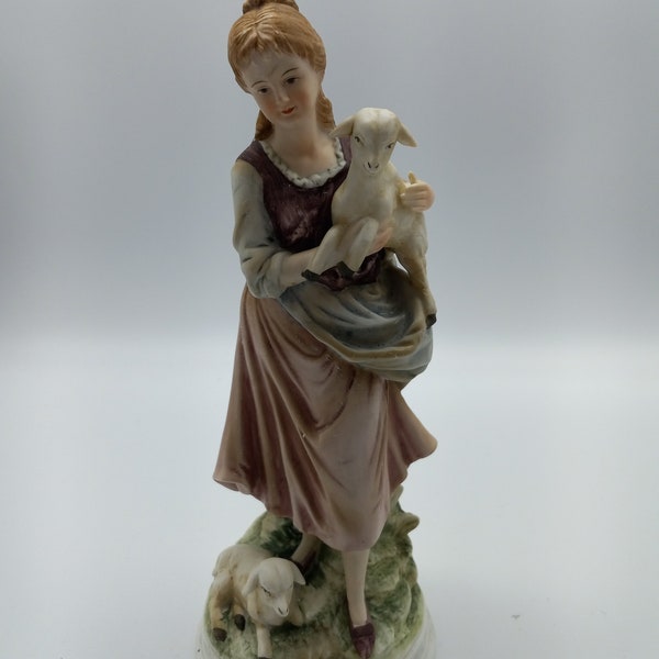 Porcelain Lamb Figurine - Etsy