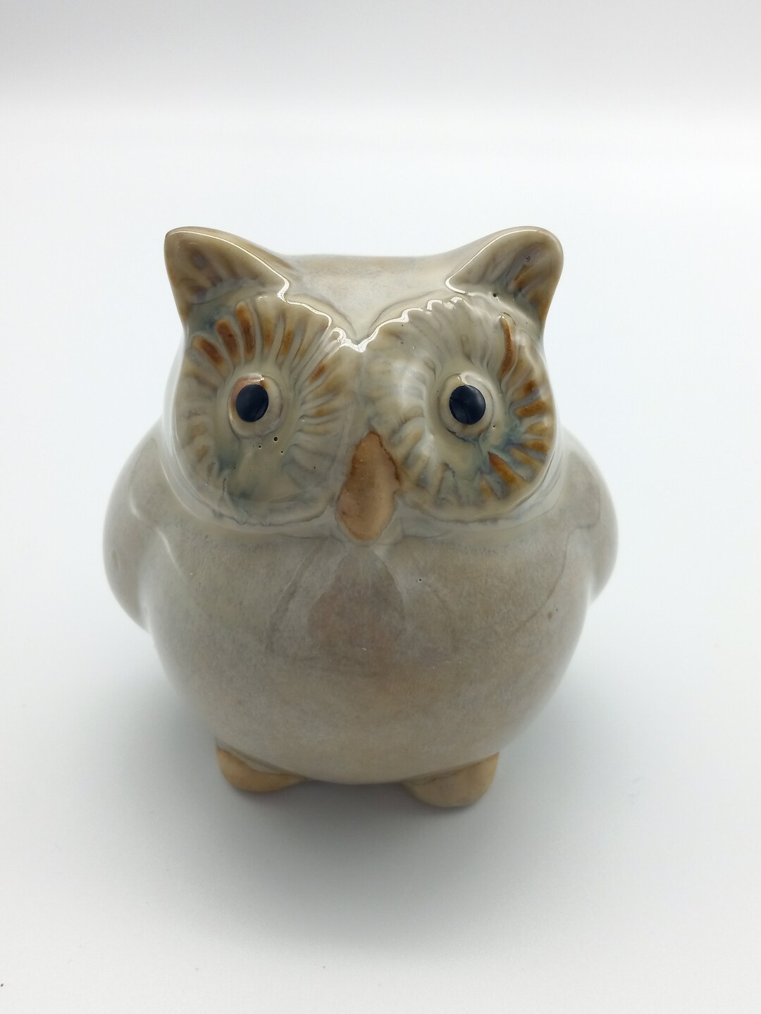 Cute Ceramic Owl Knick Knack, Unique Glossy Glazed Ceramic Owl Home ...