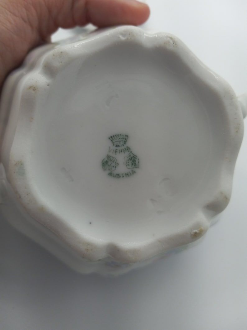 Vintage TK Thun Czechoslovakia Porcelain Blue and Pink Floral - Etsy