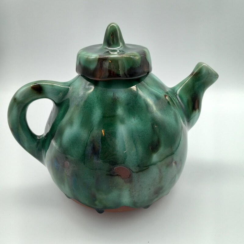 Green Teapot - Etsy