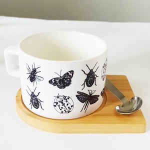 Insect Coffee Mug, Beetle Ceramic Cup, Teacher Gift, Entomology Gift ...