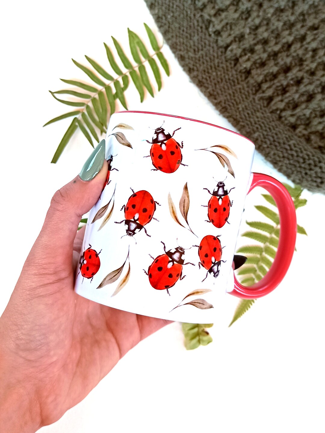 Ladybug Mug, Ladybug Gifts, Ladybug Lover Coffee Cup, Teacher Gift ...
