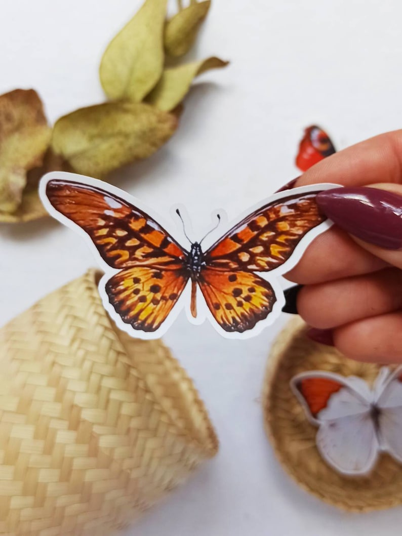 Butterfly Sticker Pack, Set of Butterfly Sticker, Nature Stickers for ...