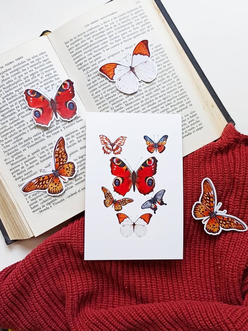 Butterfly Sticker Pack, Set of Butterfly Sticker, Nature Stickers for ...
