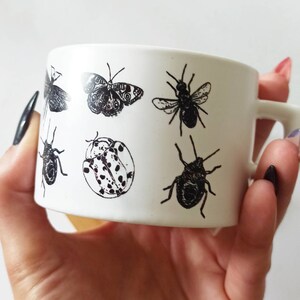 Insect Coffee Mug, Beetle Ceramic Cup, Teacher Gift, Entomology Gift ...