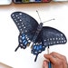 Black Swallowtail Butterfly Watercolor Art Print - Etsy