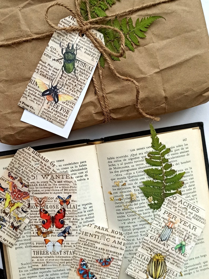 Gift Tags Digital Download Bugs and Butterflies Printable - Etsy