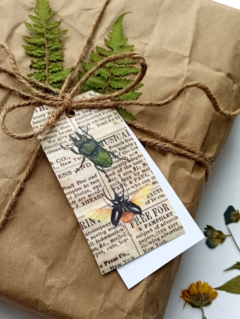 Gift Tags Digital Download Bugs and Butterflies Printable - Etsy
