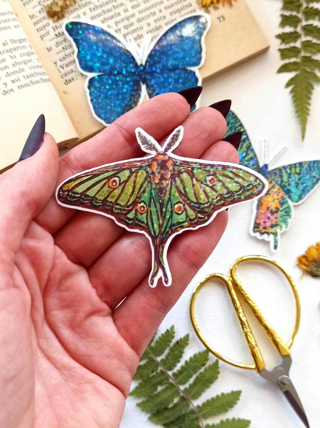 Butterfly Holographic Sticker Pack Hydroflask Stickers Cute - Etsy