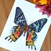 Sunset Moth Art Print of Watercolor Painting, Butterfly Pinned Art ...