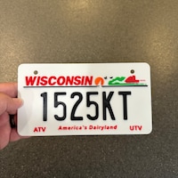 Wisconsin "off Road" ATV/UTV License Plate - Etsy
