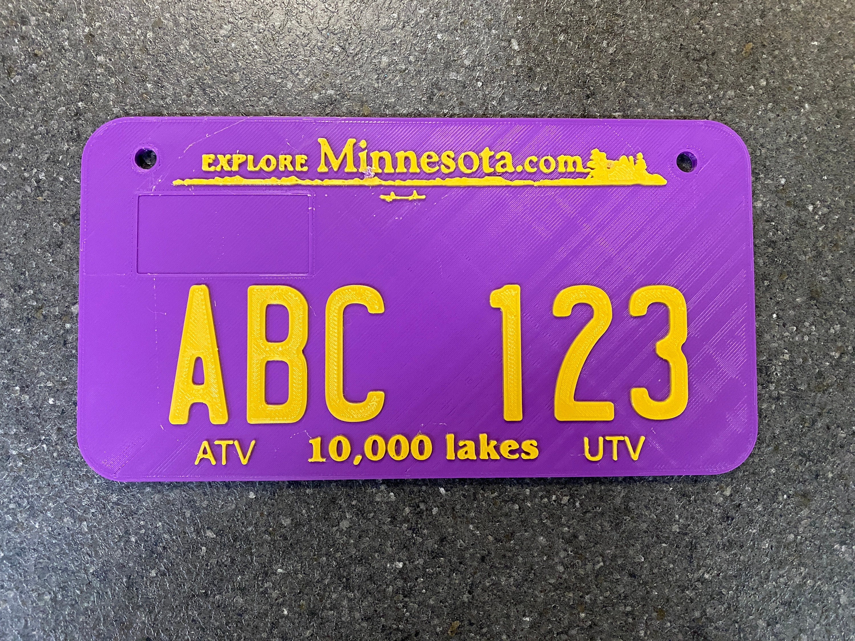Minnesota ATV/UTV Custom License Plate - Etsy