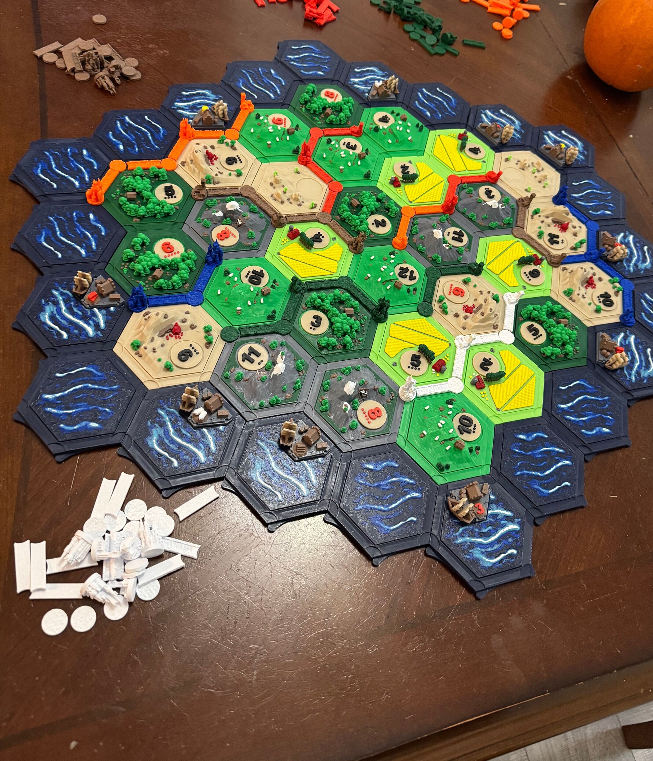 3d Printed Catan Board With Expansion Pack - Etsy