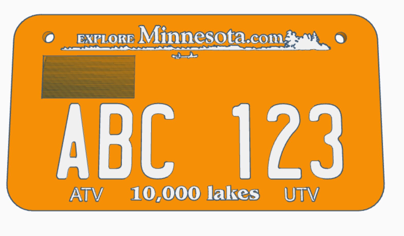 Minnesota ATV/UTV Custom License Plate - Etsy